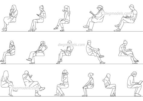 Ide Terpopuler Sitting Cad Block