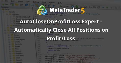 Скачать бесплатно эксперт Autocloseonprofitloss Expert Automatically Close All Positions On