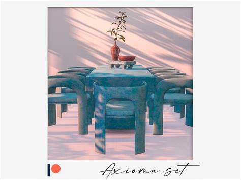 The Sims Resource Axioma Dining Set Patreon Early Access For TSR