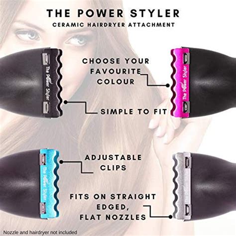 The Power Styler Blow Dryer Comb Attachment For Straight Smooth Shin