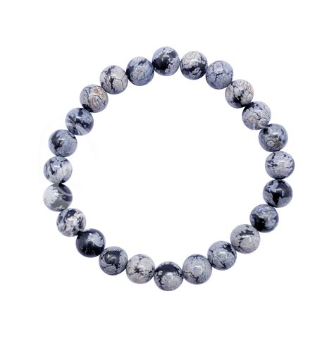 Snowflake Obsidian Bracelet 8 Mm 8 85 Oceanic Linkways In Nj