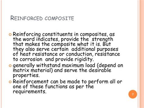 Reinforcement Of Composite