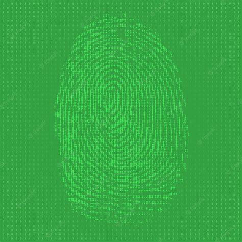 Premium Vector Fingerprint Binary Code Background