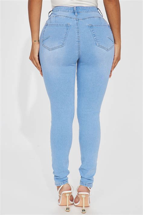 Mesa Booty Lifting High Rise Stretch Skinny Jeans Light Wash