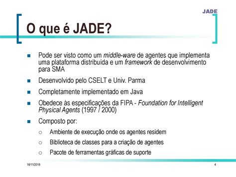 The Java Agent Development Framework Ppt Carregar