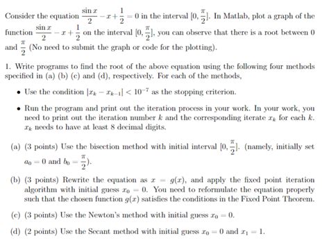 Solved Num 31 Please Include The Code To Print Out Xk In