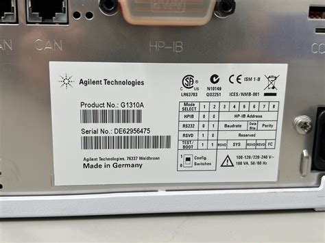 Agilent G1310a 1200 Series Hplc Liquid Chromatography Isocratic Pump Iso Pump Ebay
