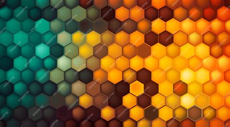 Premium Vector Abstract Octagon Honeycomb Background Hexagon Geometric Pattern Vector Illustration