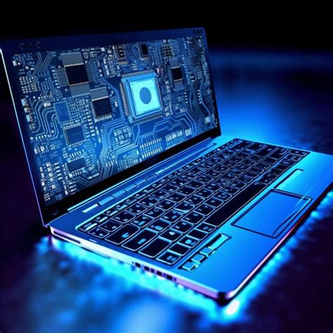 Premium Ai Image Arafed Laptop Computer With A Circuit Board On The