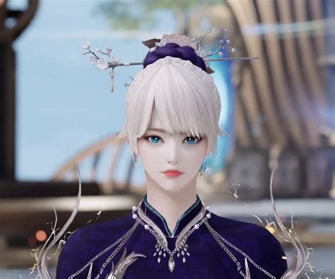 푸른 눈의 포니테일 애니츠 로아 커마