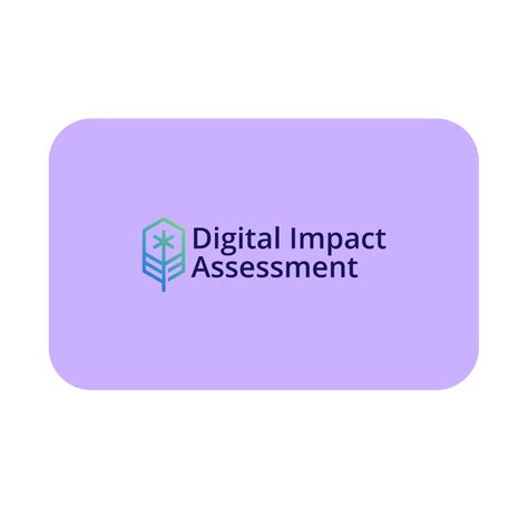 Digital Impact Assessment Web App Website