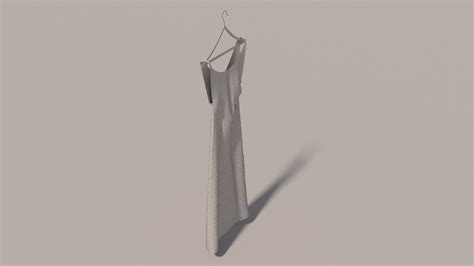 Textured And Hanged Woman Dress 3d Model By Kopofx