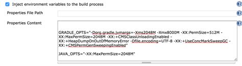 Android Increasing PermGen Space For Jenkins Gradle Stack Overflow