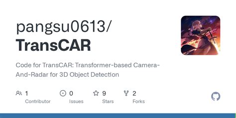 Github Pangsu Transcar Code For Transcar Transformer Based
