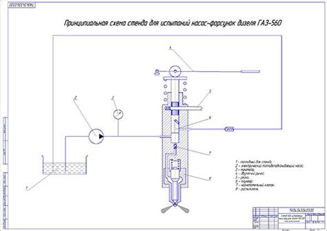 Схема для стенда чистки форсунок Схемы