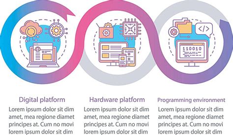 Development Platform Vector Infographic Template Diagram Vector Database Vector Diagram Vector