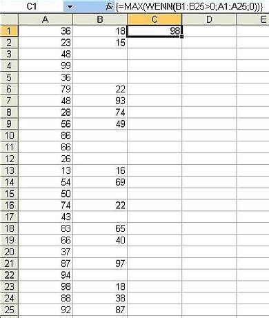 Maximal Und Minimal Wert In Excel Berechnen