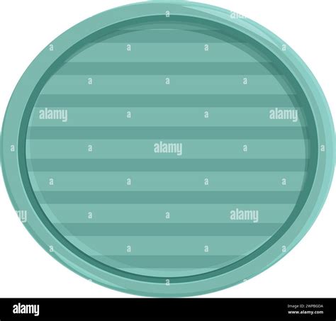 Circular Meal Tray Icon Cartoon Vector Food Cooking Menu Cuisine