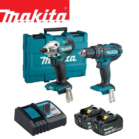Makita牧田 18v鋰電雙機組 震動電鑽＋衝擊起子機dlx2337 蝦皮購物