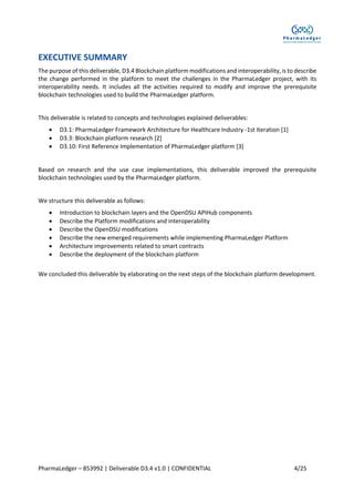 PharmaLedger Blockchain Platform Modifications And Interoperability PDF
