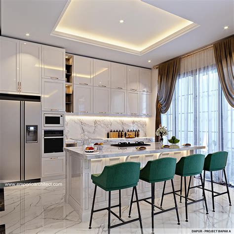 Desain Dapur Rumah Klasik Modern 2 Lantai Bapak ATS Di Jakarta 31539