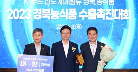 김천시 경북 수출정책 평가에서 대상