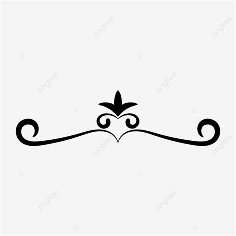 Linha Divisória De Elementos De Design Ornamental Vintage Png PNG Divisor Floral A Linha