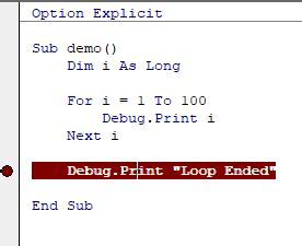 Excel Debugging Through Loops Stack Overflow