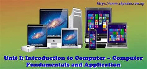 Unit I Introduction To Computer Bca 1st Semester Computer
