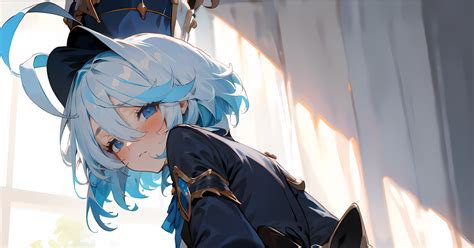 原神 フリーナちゃんの後ろfurina うさ桜のイラスト Pixiv