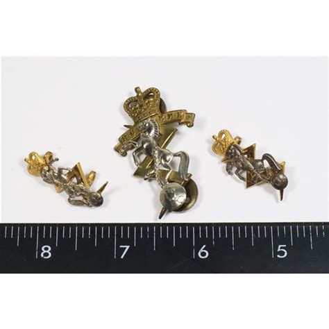 318 Officers Canada Cap Badge Set Rceme