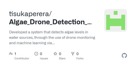 GitHub Tisukaperera Algae Drone Detection System Developed A System That Detects Algae Levels