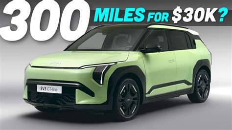 Kia EV3 First Look Can Kia Deliver 300 Miles Of Range For Around