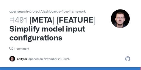 Meta Feature Simplify Model Input Configurations · Issue 491