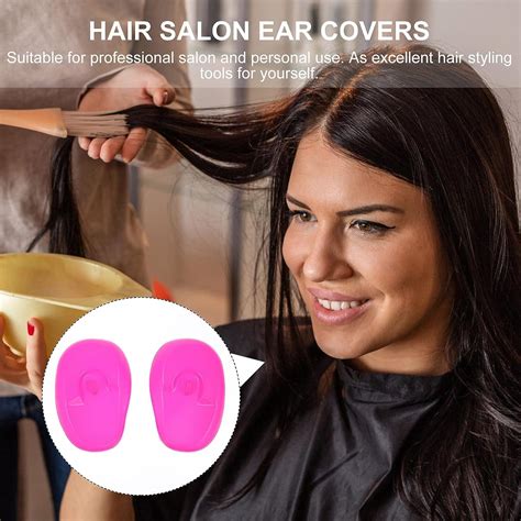 6pcs Plastic Hair Dyeing Ear Covers Salon Quality Ear Protectors For