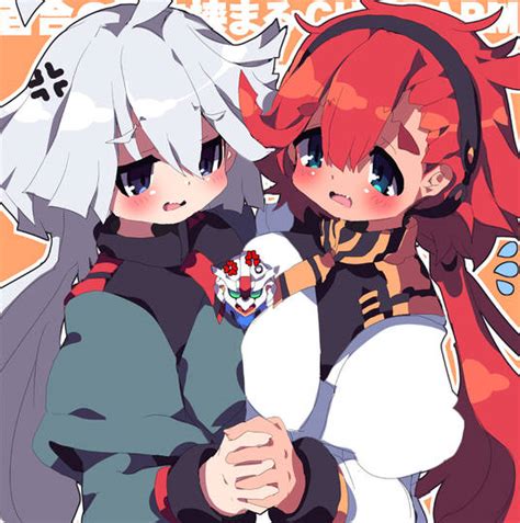 百合の間に挟まるガンダム だんごむし