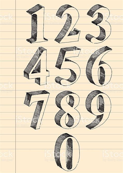 Resultado De Imagen Para Numeros Dibujados Lettering Alphabet