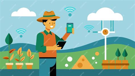 Premium Vector Soil Sensors Installed In Agricultural Areas Measure Moisture Levels And Premium Vector Soil Sensors Installed In Agricultural Areas Measure Moisture Levels And