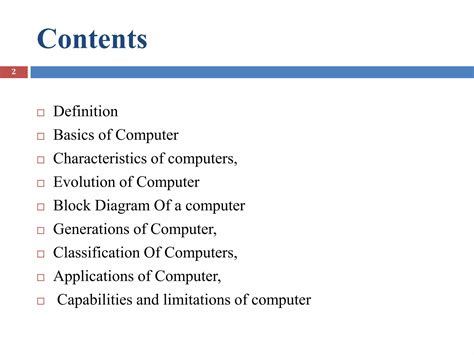 unit 1 introduction to computers ppt