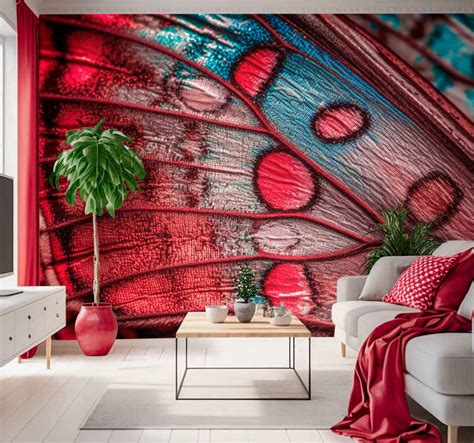 Vlindervleugel Fotobehang Woonkamer Tenstickers