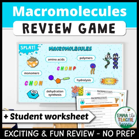Macromolecules SPLAT Review Emmatheteachie