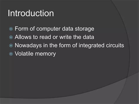 types of ram ppt