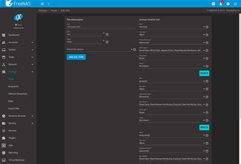 9 Storage — Freenas®113 Beta1 User Guide Table Of Contents