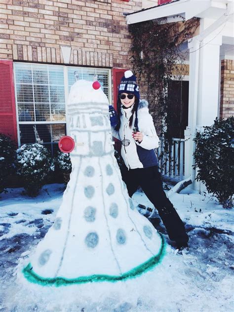 Dalek Snowman Rfunny