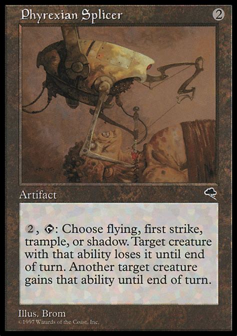 Phyrexian Splicer Printings Prices And Variations Mtg
