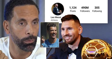 Rio Ferdinand Claims Messi Unfollowed Teammate On Instagram Because Of