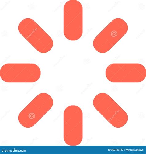 Circular Buffering Symbol Featuring Eight Rounded Shapes Rotating