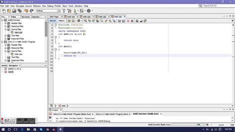 Netbeans C Add Function Youtube
