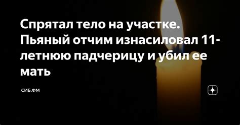 Спрятал тело на участке Пьяный отчим изнасиловал летнюю падчерицу и убил ее мать Главные
