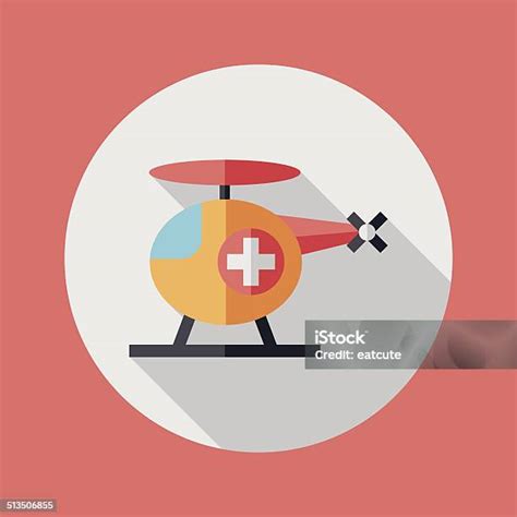 의료 헬리콥터 평편 아이콘크기 긴 Shadow 구급차에 대한 스톡 벡터 아트 및 기타 이미지 구급차 구조 긴급서비스와 구조 직업 Istock